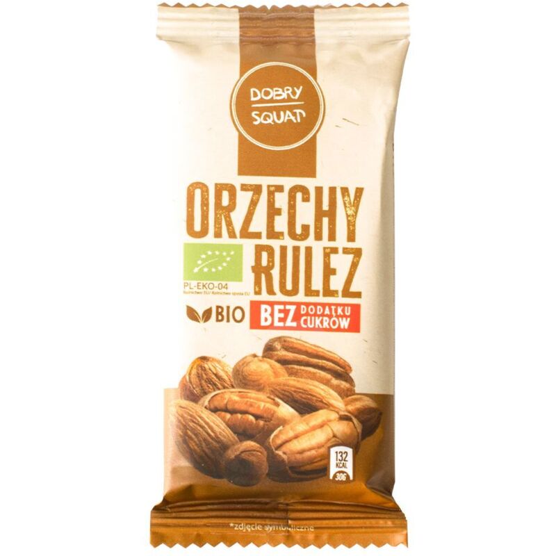 Dattelriegel mit Nüssen (Rulez Nuts) Bio 30 G - Dobry Squat