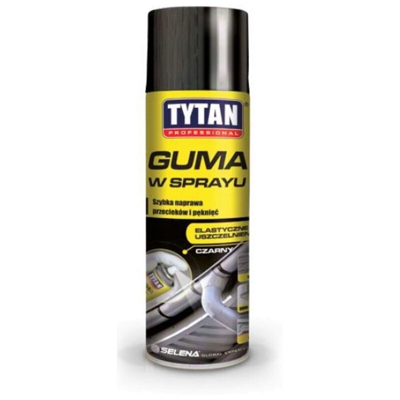TITAN GUMMI SPRAY 400 ML SCHWARZ - SIL DEK GUM