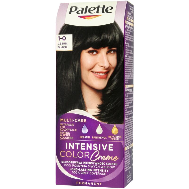 Palette Intensive Color Creme Multi Care Coloring cream no. 1-0 (N1 ...