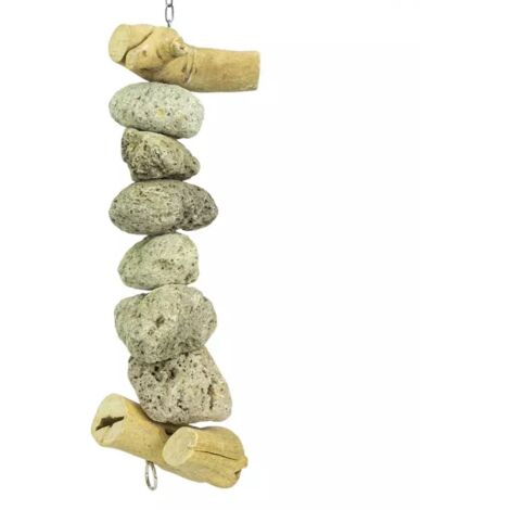 Java Lava Kebab Stone - natürlicher Kebab mit Lavasteinen und Java-Holz