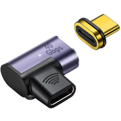 MicroConnect Magnetischer USB4 Gen 3x2 90° Adapter 1100903, MC-USB4CCMF ...
