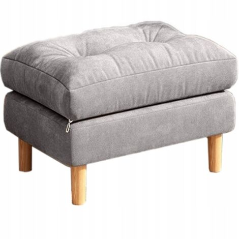 RECHTECKIGER POUF Ottomane FUSSSTÜTZE SESSEL HOCKER SITZ