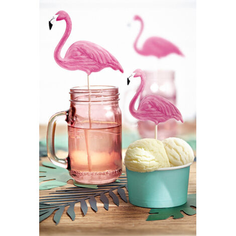 Aloha Toppers - Flamingos, 15-23,5cm (1 Karton / 50 Packungen) (1 ...