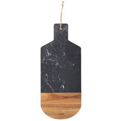 Brett MARMOR dekorativ schwarz 40x17 cm 849164