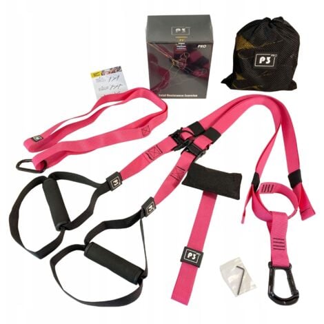 TRX P3-3 Suspension-Trainingsbänder, pink