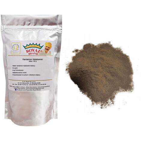 Malabar Kardamompulver 100g gemahlen nur aus Samen ohne Schalen FRISCH