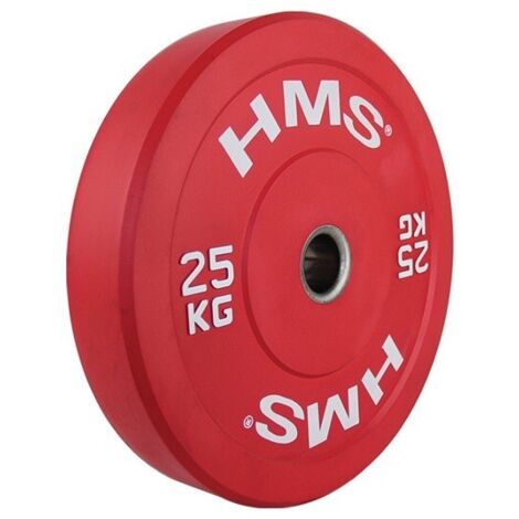 HMS Bumper Plate 25kg - Rot, Krafttraining, Olympische Gewichte