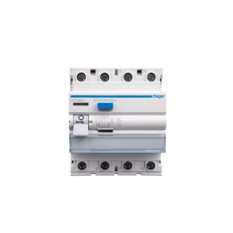 HAGER RCD 3P+N 63A 30mA CDC463J