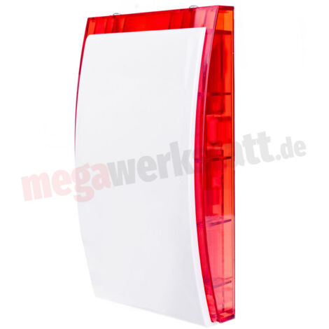 Optischer und akustischer Signalgeber, Außenbereich, mit rotem LED ...