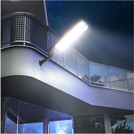 Solar-Halogen-Straßenlaterne mit Bewegungs- und Dämmerungssensor, 1000 W