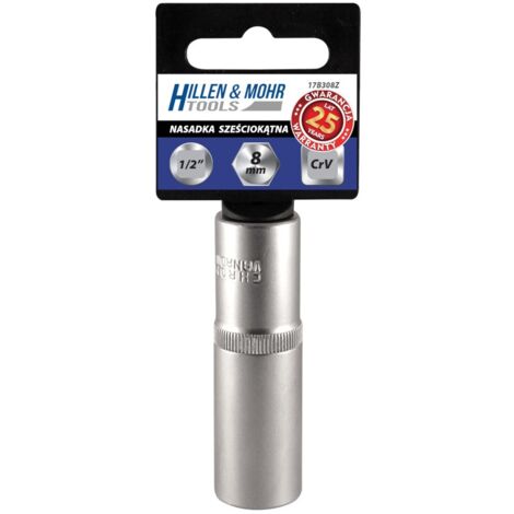 DEDRA-Steckschlüsseleinsatz 1/2" 20 mm - lang, 6-seitig CrV