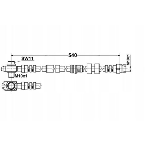 Flexible Gummibremsschläuche SKODA FABIA 3 Satz