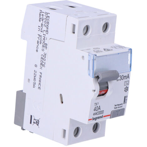 P302 2P 40A 30MA Differenzialschutzschalter TYP AC TX3