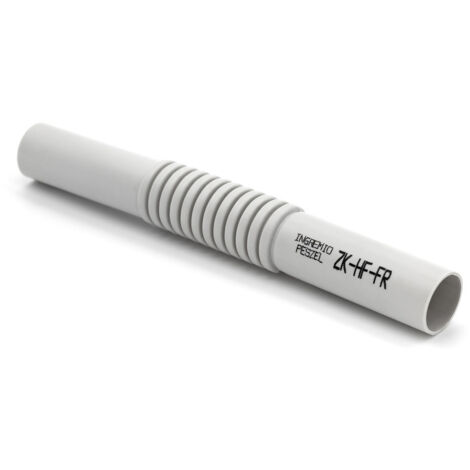 Verbinder für halogenfreie starre Rohre ZK-HF-FR37, grau RAL 7035, VE ...