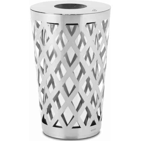 Urban Outdoor Abfalleimer, rund, Durchmesser 50 x 80 cm, STEEL, grau