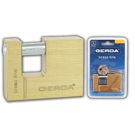GERDA 90MM MESSING-SCHNAPPSCHLOSS KLASSE 1 BLISTER