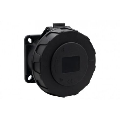 Gerade Steckdose 32A/5P 380V-415V /FE/ IP67 schwarz F7.0172
