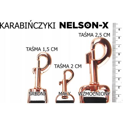 NELSON-X GOLDIE 3 M/1,5 MITTLERE KARABINER-LEINE, POLITURPRODUKT