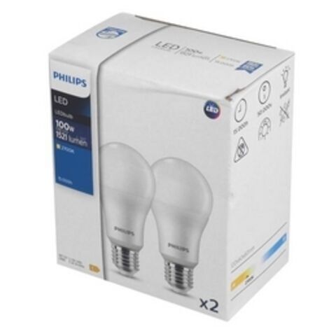 Philips E27 LED-Lampe 13W warme Farbe 2 Stück