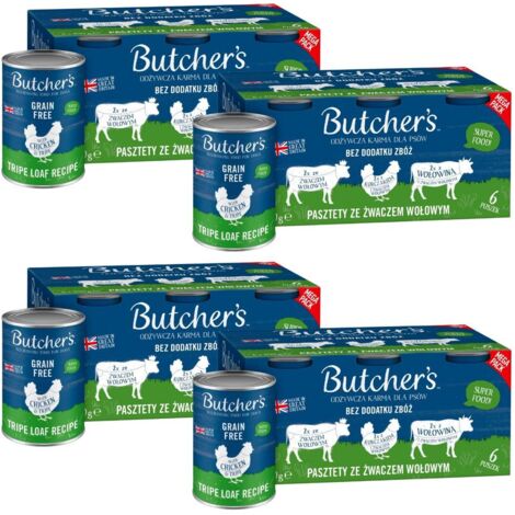 BUTCHER'S Original Mega Pack Mix mit Rinderpansen - Hunde Nassfutter ...