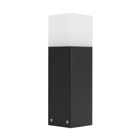 Lichtmast 33 cm 1xE27 schwarz IP44 SU-MA Cube CB-330 BL