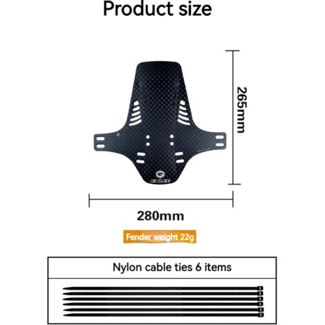 ROXAR ENLEE universeller Fahrradschutzblech/Schutzabdeckung (Muster: Quadrate)