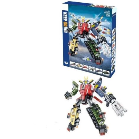 TRANSFORMER ROBOT BLOCKS 6in1 - ACE MECHA - 696 TEILE