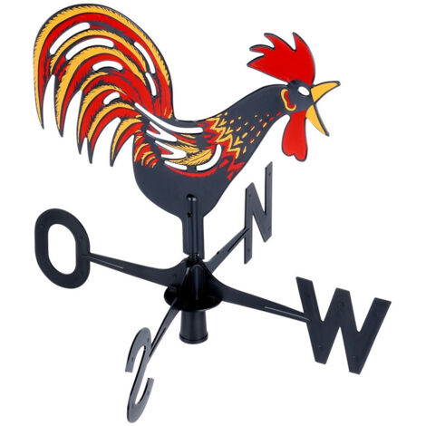 Wind vane in the shape of a rooster
