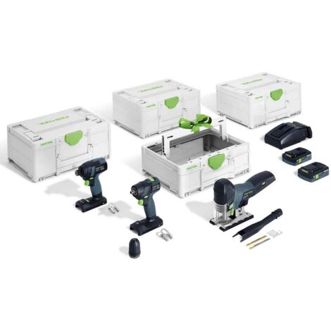 FESTOOL Wireless Combo Kit-Baugruppe – TID 18 + TXS 18 + PSC 420 + TB M ...