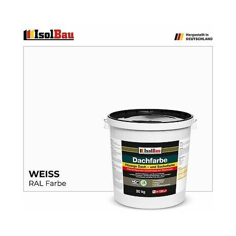 Dachfarbe Sockelfarbe Weiss 20 kg Fassadenfarbe RAL Farbe Nano ...
