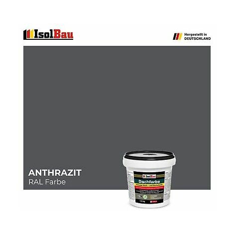 Dachfarbe Sockelfarbe Anthrazit 1,5 kg Fassadenfarbe RAL Farbe ...