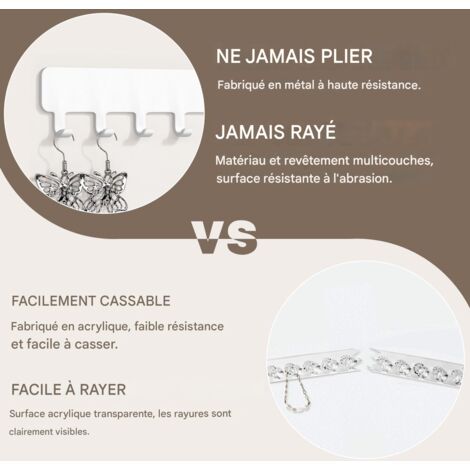 Rangement mural pour chaînes et bijoux :Étagère murale, support de ...