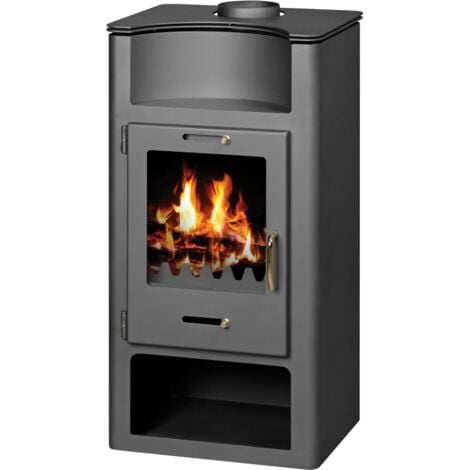 Poêle à Bois avec Bouilleur V05 Elegance B – 9,3 kW Design Raffiné et Chauffage à Eau