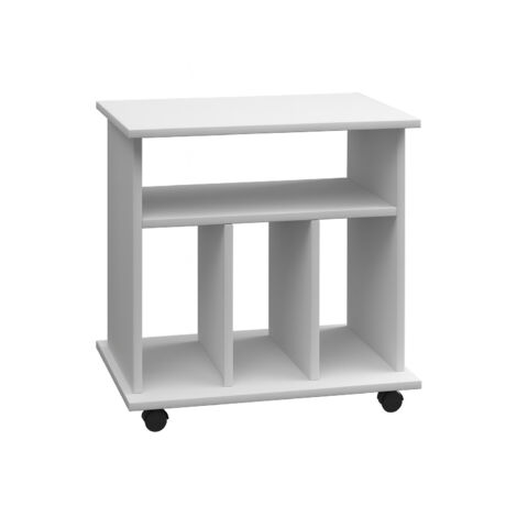 Estante de medios de madera VCM Estante con rodillos Dimensiones: AL ...