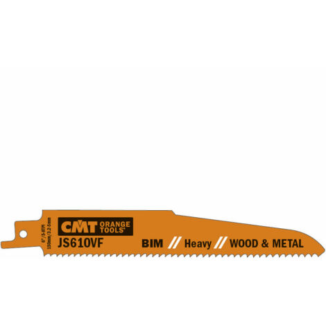 JS610VF-5 5 LAME SEGHETTO LEGNO/METAL BIM 150x3.2-5x5-8TPI (SS/MILLED)