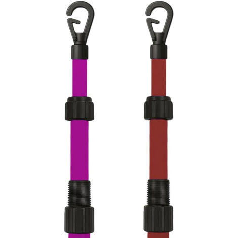 Wadan 2x Adjustable Washing Line Prop Pole, Multi-Coloured, Heavy Duty ...