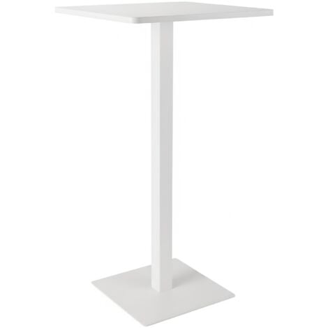 Table Haute Sharon Blanc / Blanc