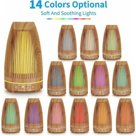 Elektrischer Diffusor für ätherische Öle, 14-farbiges LED-Licht für ...