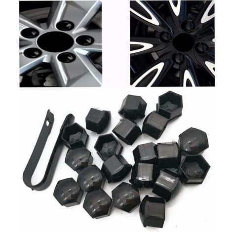 40 Stück Universal 17 mm Bolzenmutternabdeckungen Radmutternbolzen ...