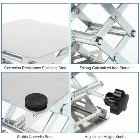 Labor-Hubtisch, Edelstahl-Labor-Hebebühne, verstellbarer Labor-Lift, 45 ...