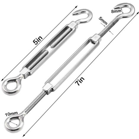 M5 Haken-Kabelspanner (Haken und Öse), Stahldrahtspanner/Edelstahl ...