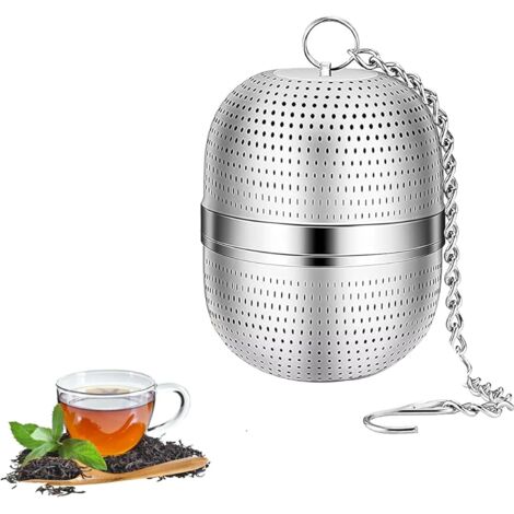 Teefilter, Edelstahl-Tee-Ei, loser Teefilter, Kugelnetz-Teesieb mit ...