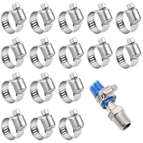 25 pezzi fascette stringitubo in metallo 6-12 mm, fascetta stringitubo ...