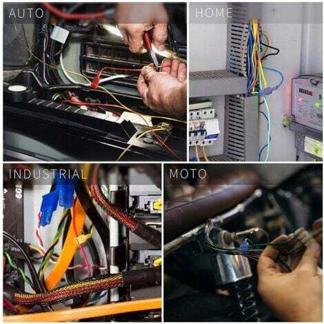 Conectores de cable en T (120 piezas), conectores rápidos de terminales ...