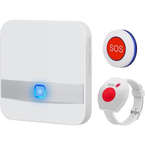 Pulsera de alarma para personas mayores, sistema de alarma inalámbrico ...