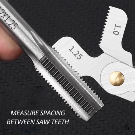 Calibre de roscas métrico (1 unidad), calibre de precisión, mango de ...