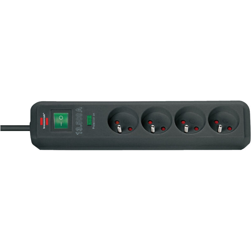 Regleta de corriente Eco-Line con interruptor y protector contra ...