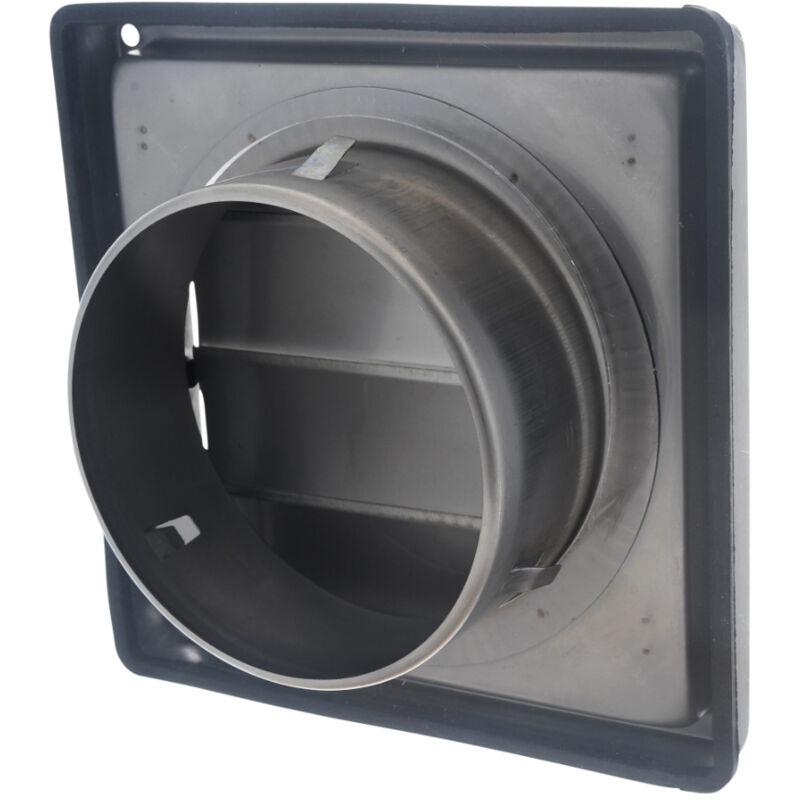 Rejilla de ventilación con junta, empotrable y atornillada - Inox Ø125