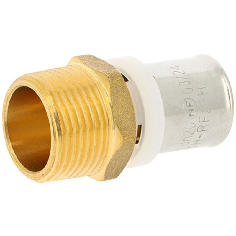 Conector macho fijo de latón XR multicapa para prensar TH-H-U-RFz 26x34 ...