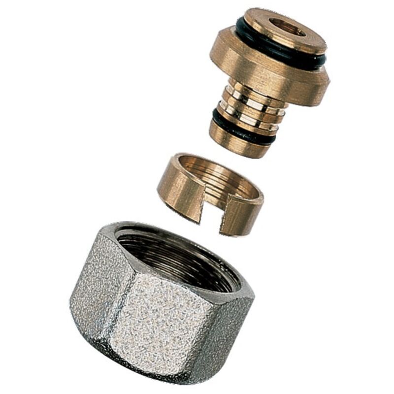 Conector roscado para tubo multicapa Ø16